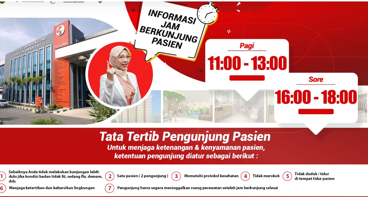 Informasi Jam Besuk RSUD Wongsonegoro (Ketileng) 2024